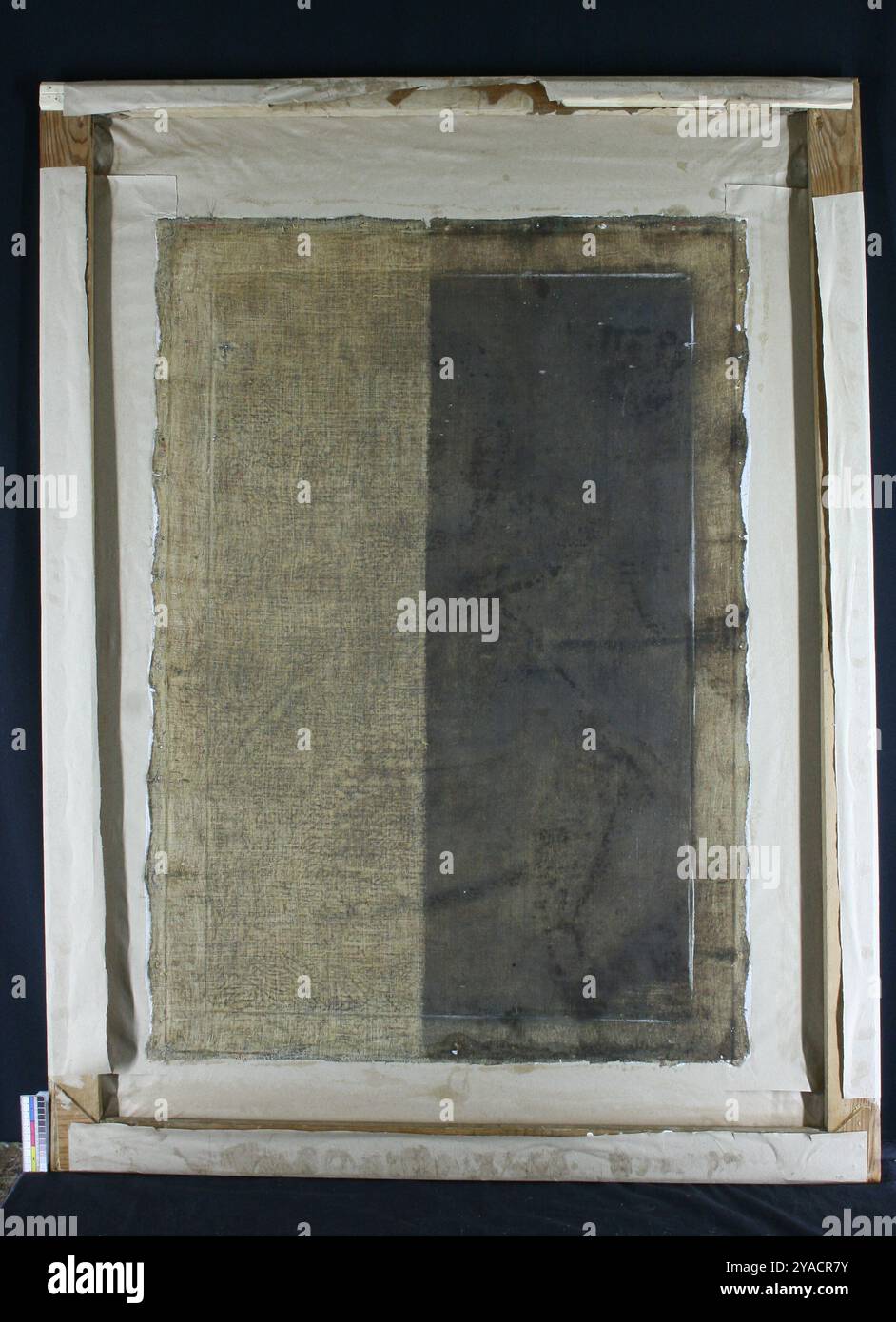 restoration and conservation of a very old canvas, restoration of a ...