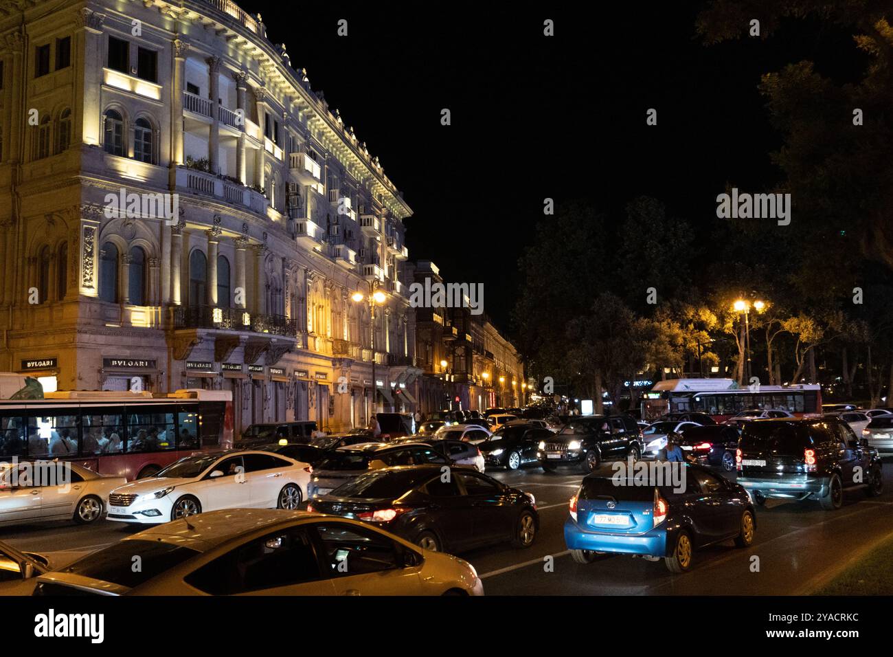 Nightlife in Baku, Azerbaijan. Summer, 2024 Stock Photo - Alamy
