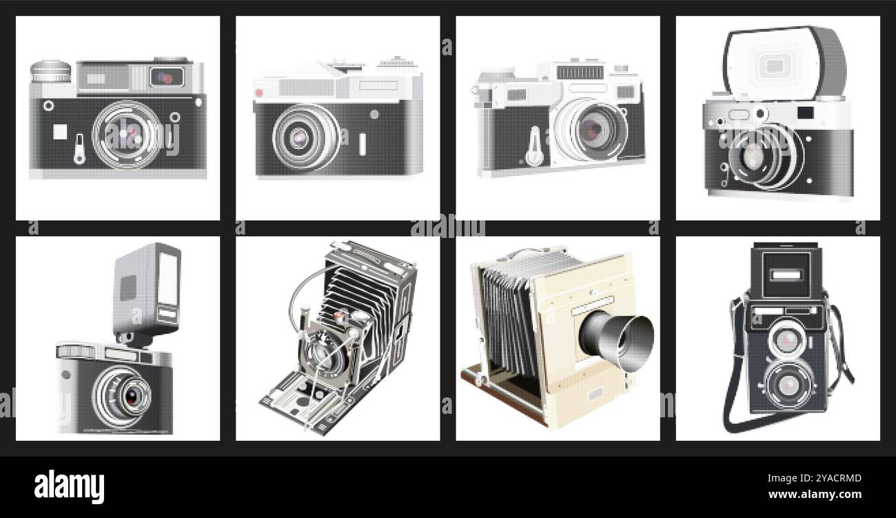 Vintage film apparatus Stock Vector Images - Alamy