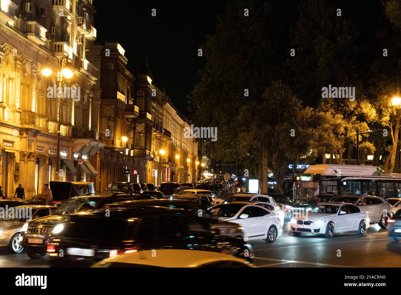 Nightlife in Baku, Azerbaijan. Summer, 2024 Stock Photo - Alamy
