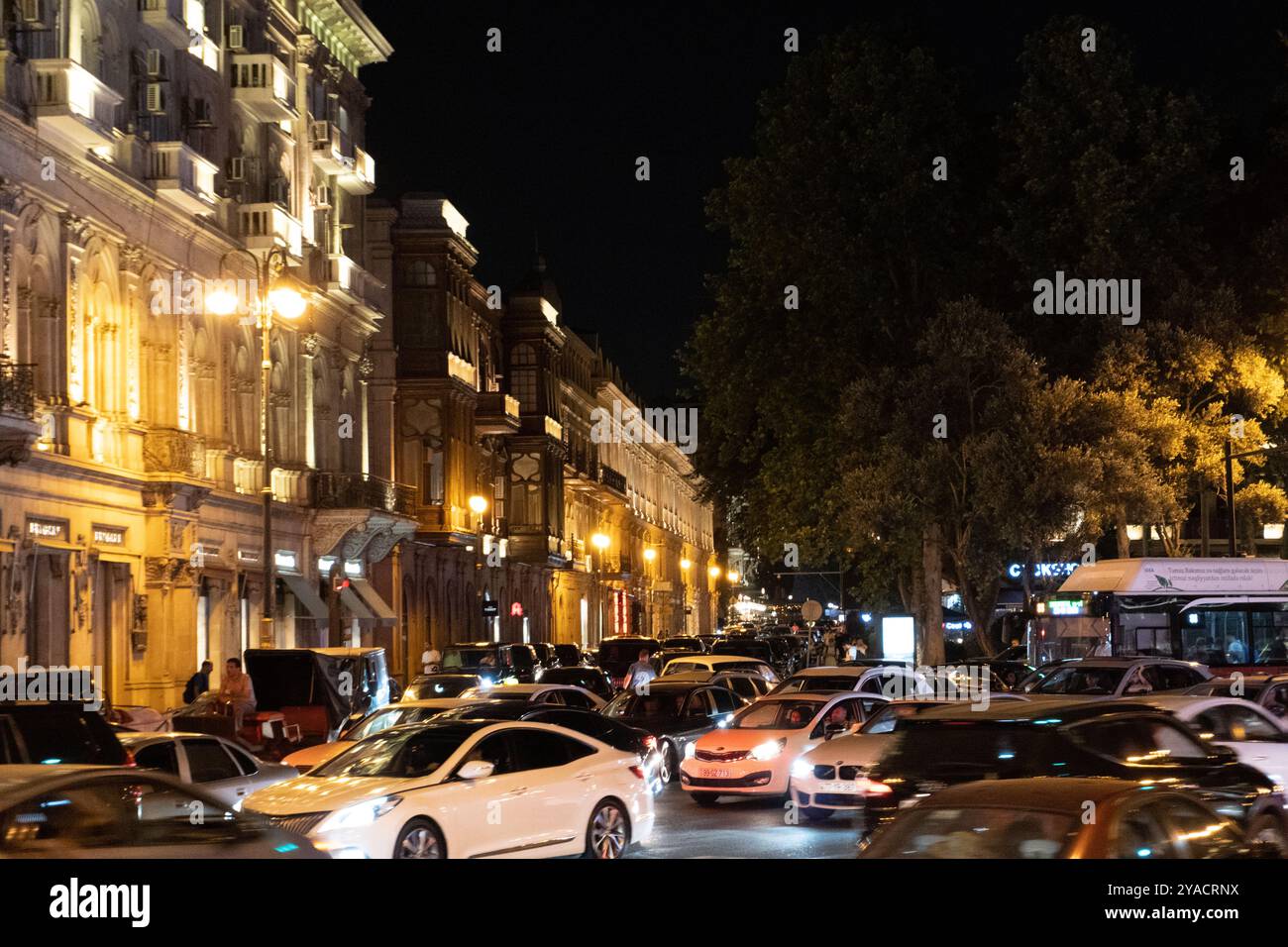 Nightlife in Baku, Azerbaijan. Summer, 2024 Stock Photo - Alamy
