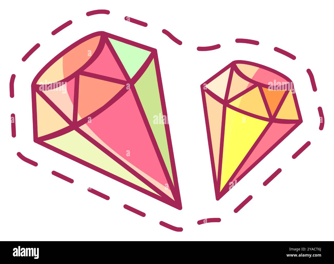 Gemstones in art Cut Out Stock Images & Pictures - Alamy