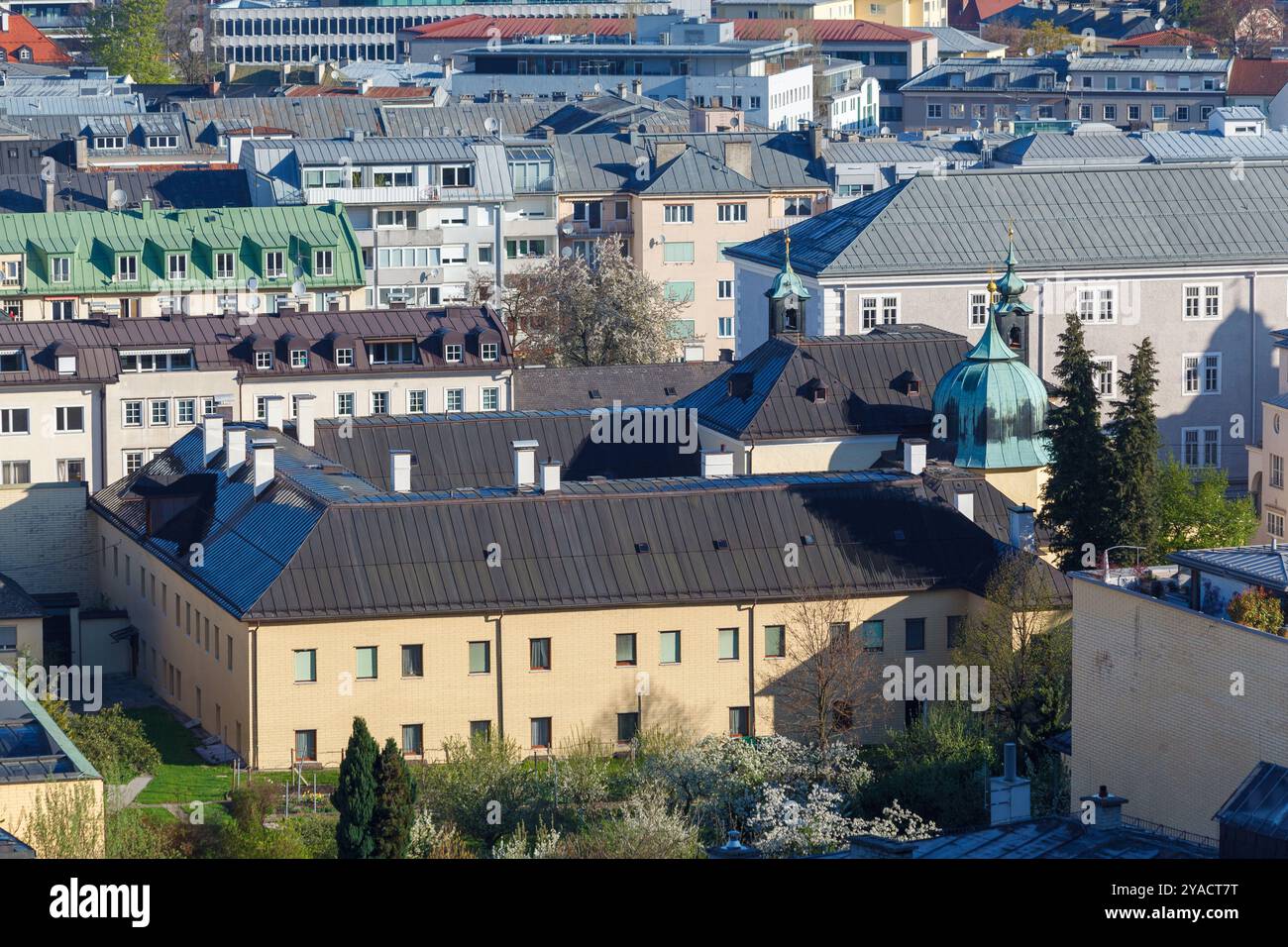 Salzburg is an Austrian city with baroque and medieval buildings on the ...