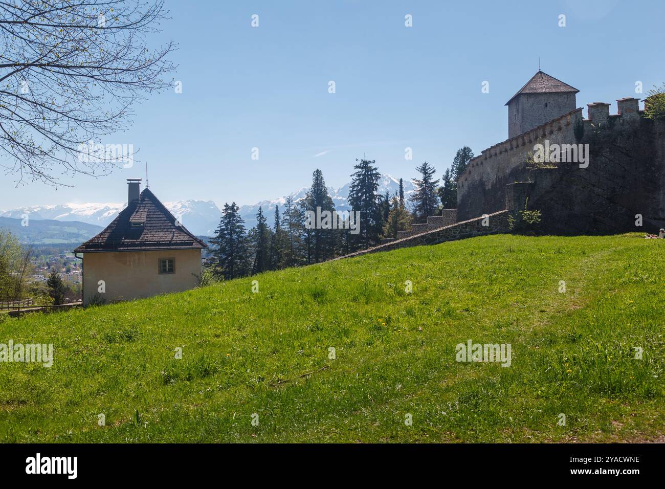 The Richterhoe observatory tower in the medieval Hohensalzburg fortress ...