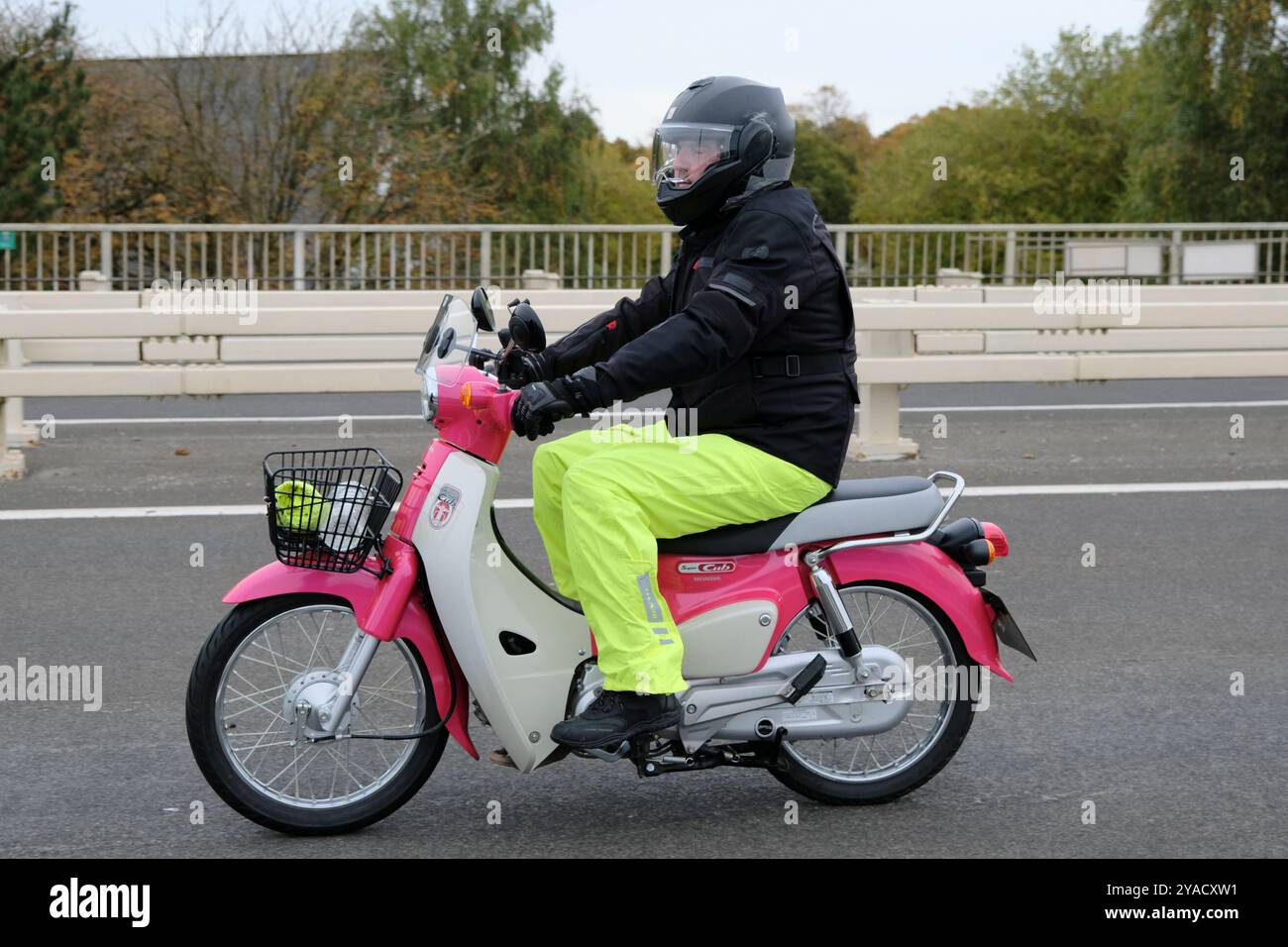 Chepstow, UK. 13th Oct, 2024. Bikers take part in the charity Hoggin ...