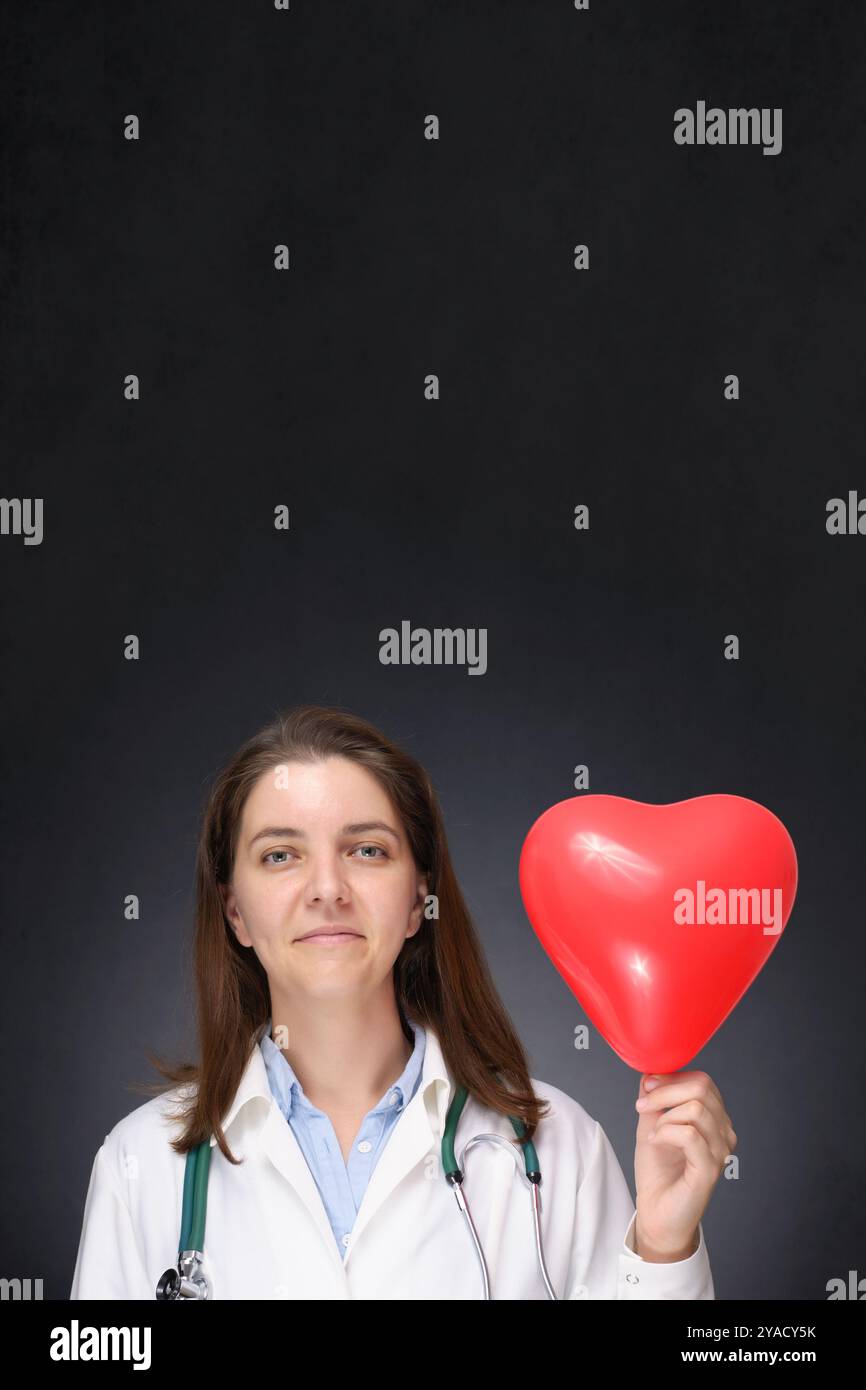 Woman doctor heart balloon hi-res stock photography and images - Alamy