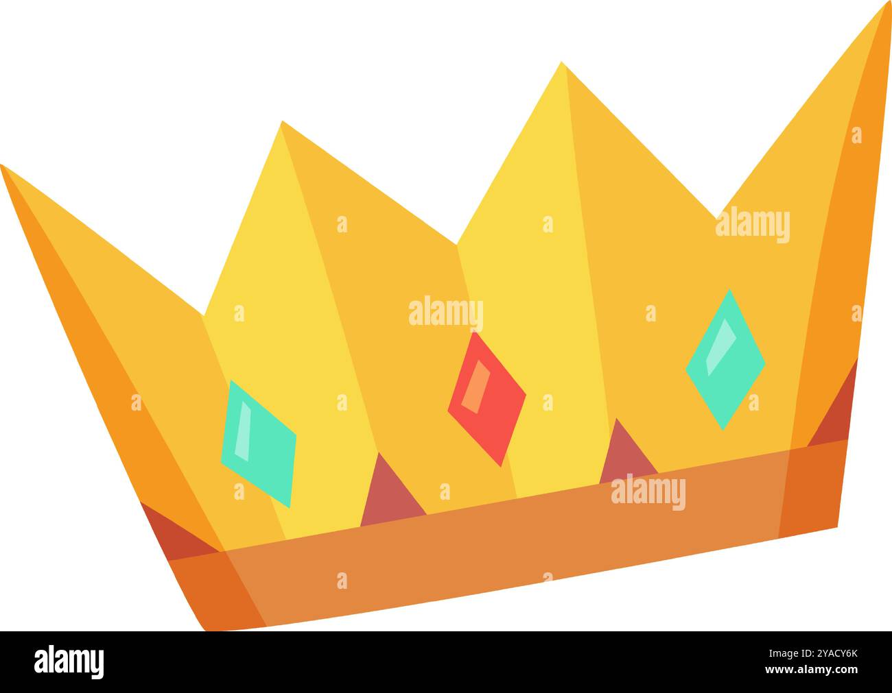 This vibrant crown features bright yellow elements complemented by ...