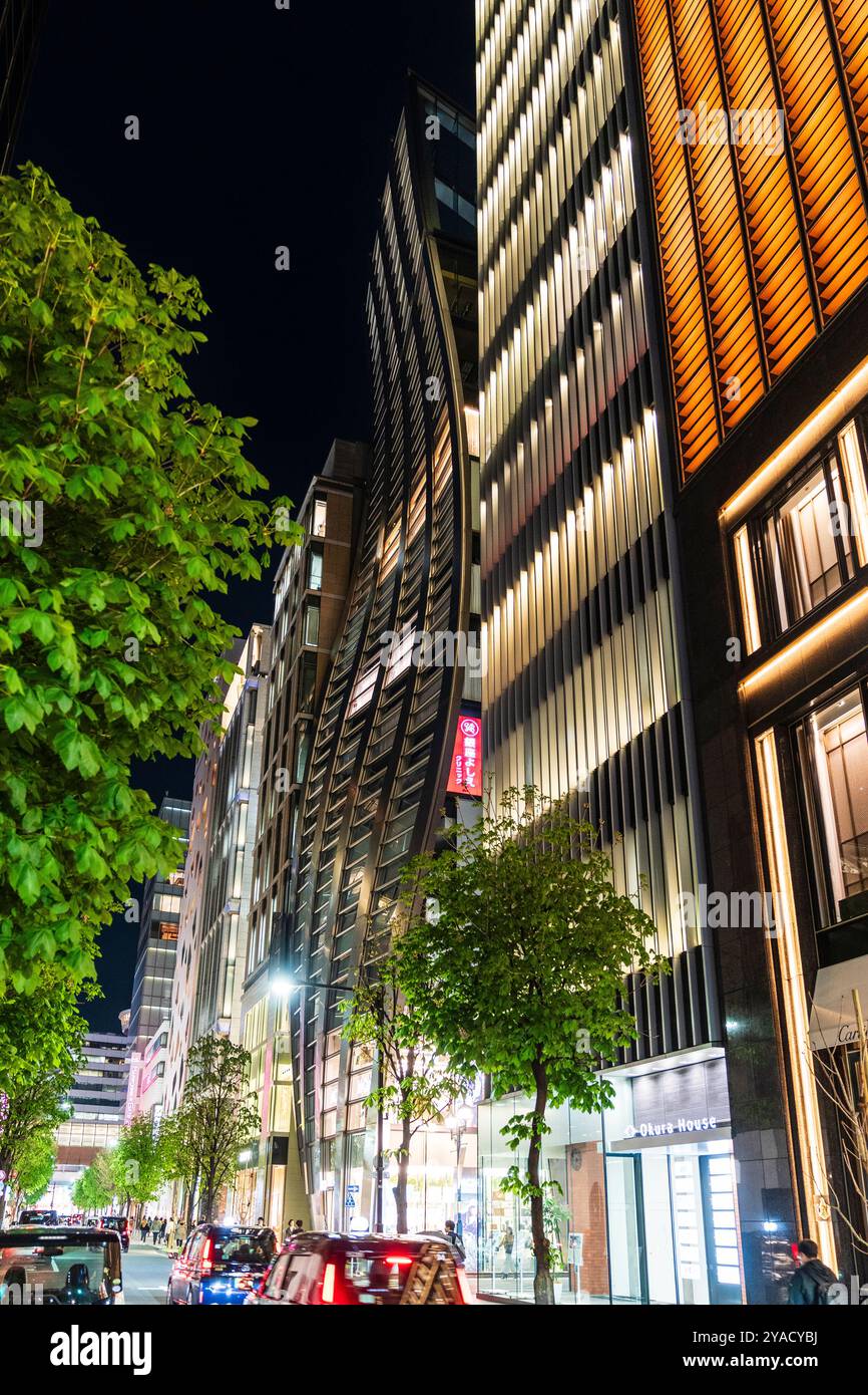 The distinctive curved facade of the V88 (formerly de Beers Ginza ...