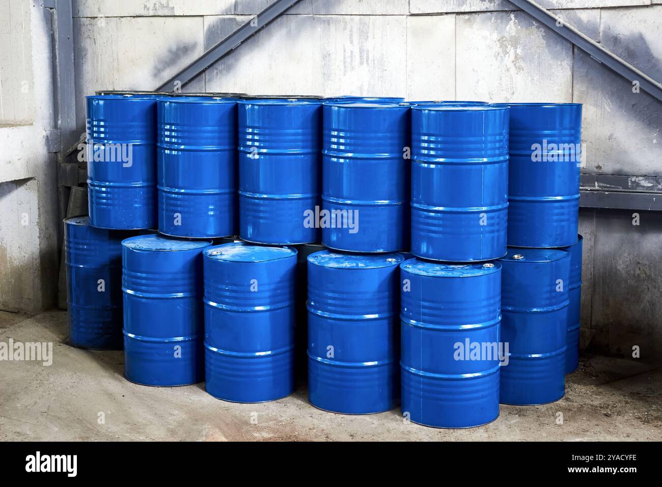 Warehouse petroleum products. Storage interior. Warehouse with many ...