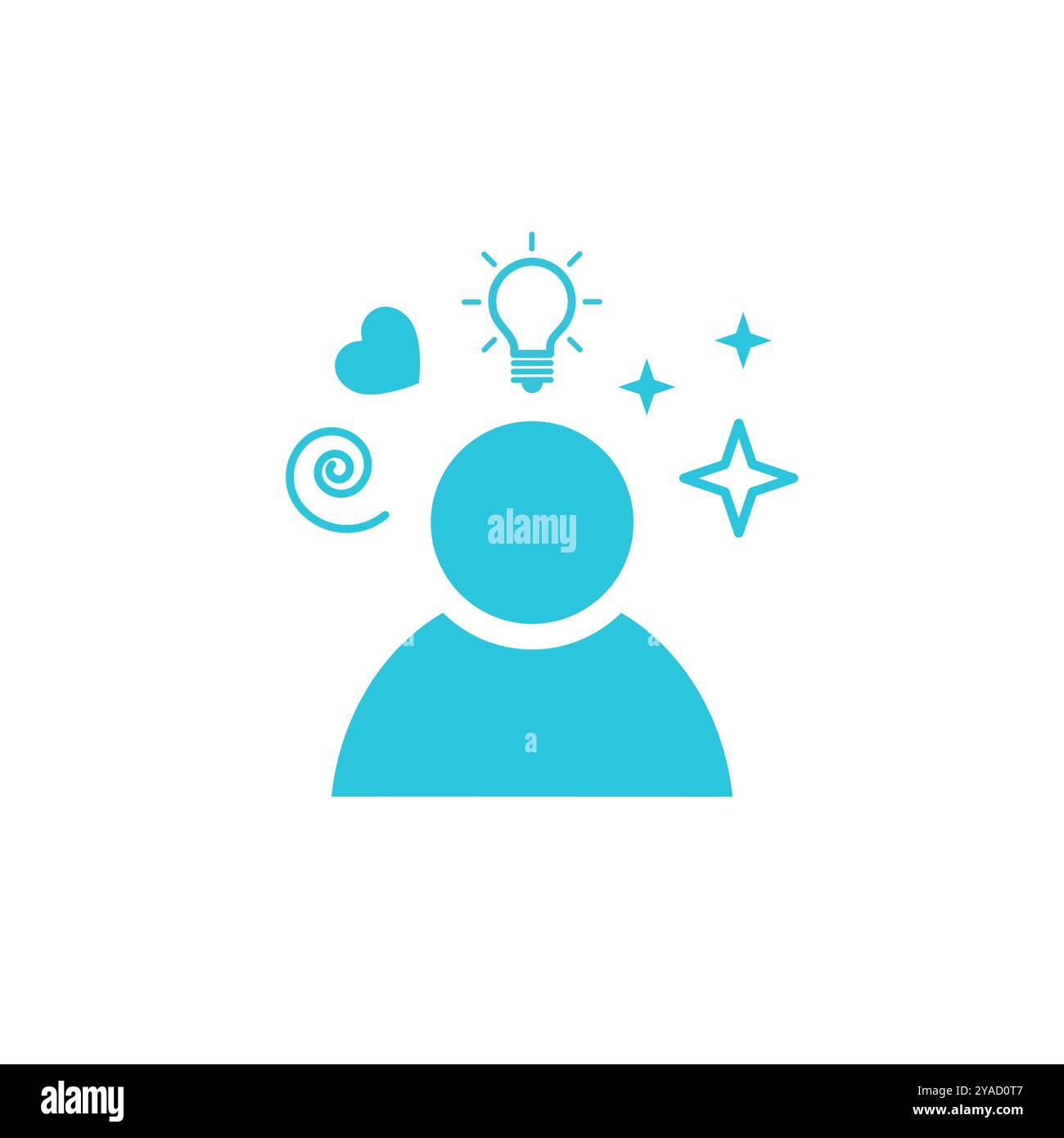 Person character traits icon. Characteristics. Isolated on white ...