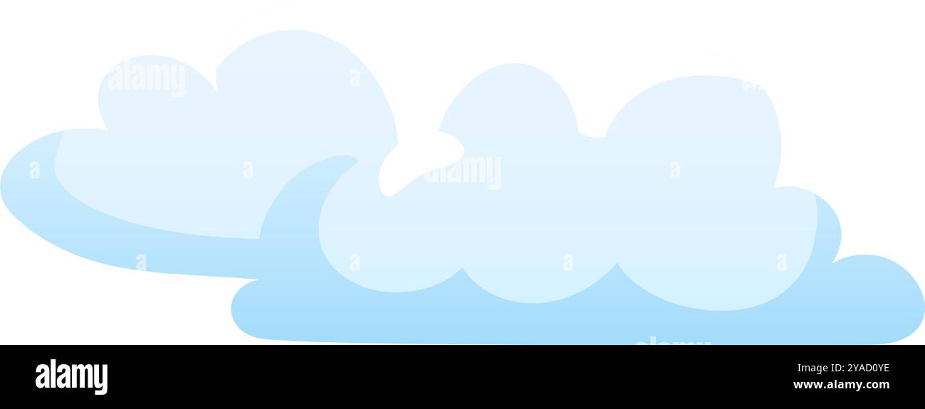 Clouds float in bright Stock Vector Images - Alamy