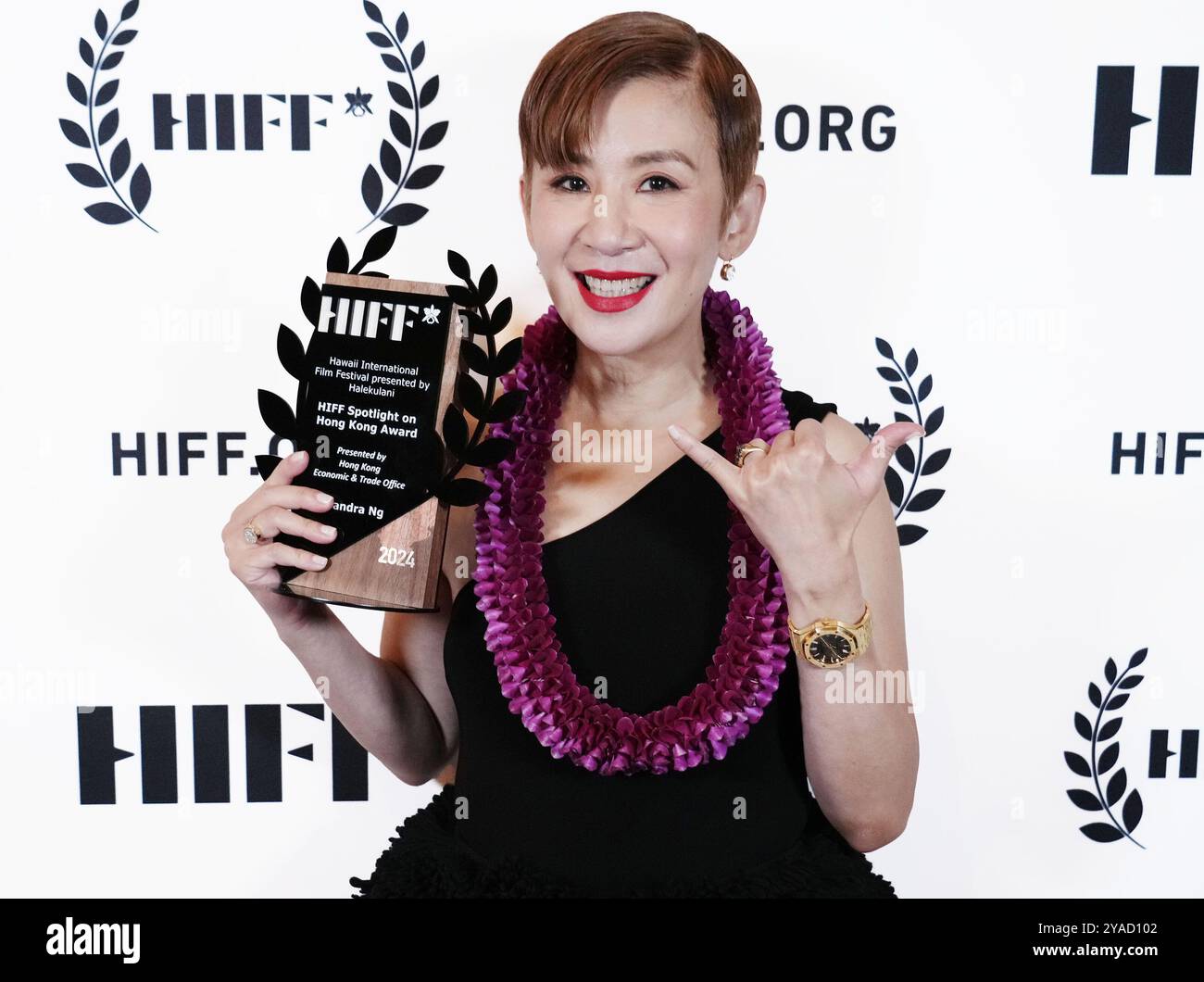 Sandra Ng honored with the HIFF Spotlight Hong Kong Award at the 44th ...