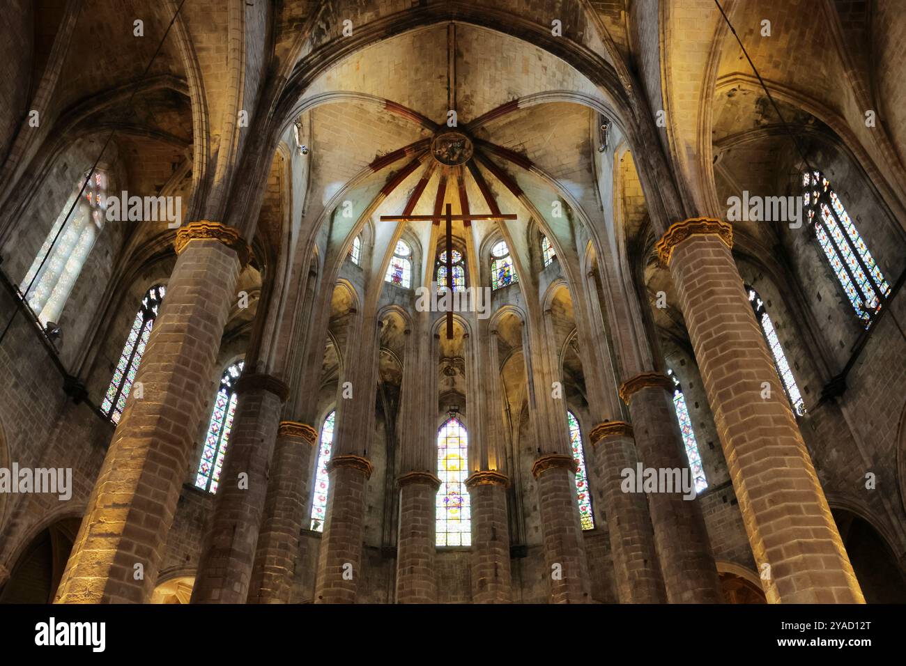 Interior views of the gem of Catalan gothic architecture, the Basilica ...