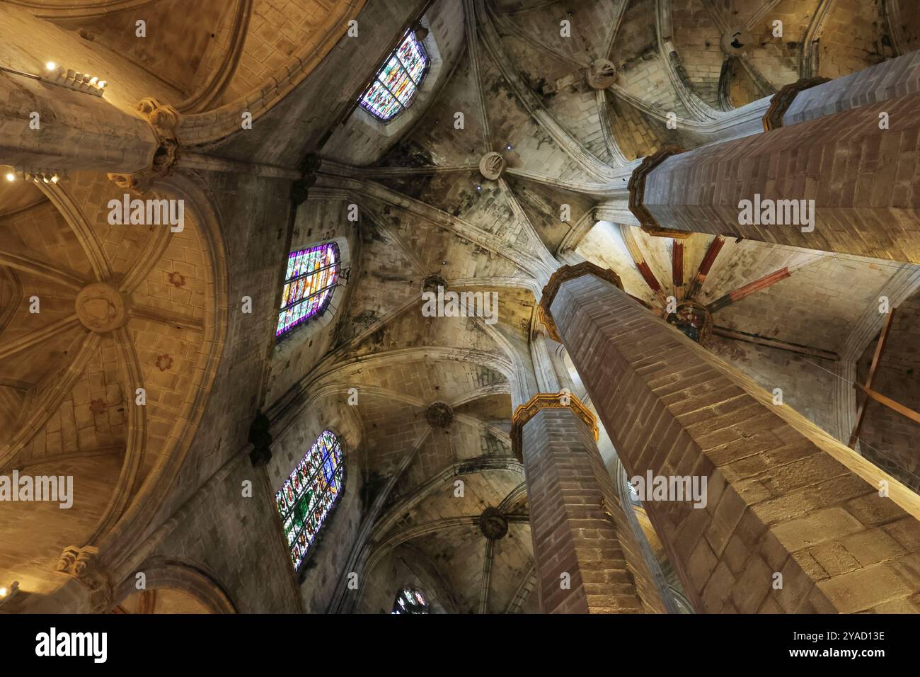 Interior views of the gem of Catalan gothic architecture, the Basilica ...