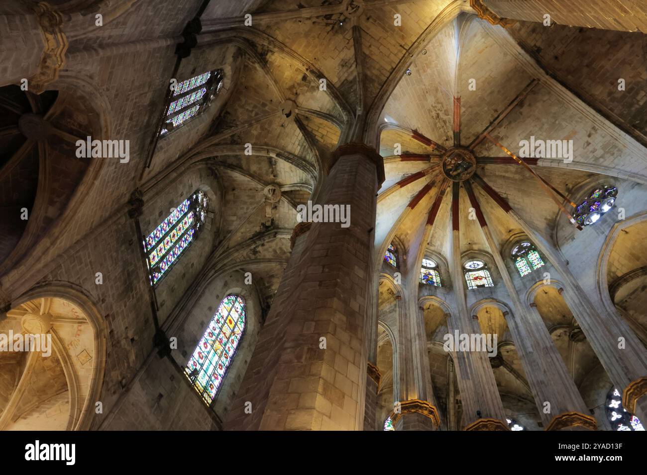 Interior views of the gem of Catalan gothic architecture, the Basilica ...
