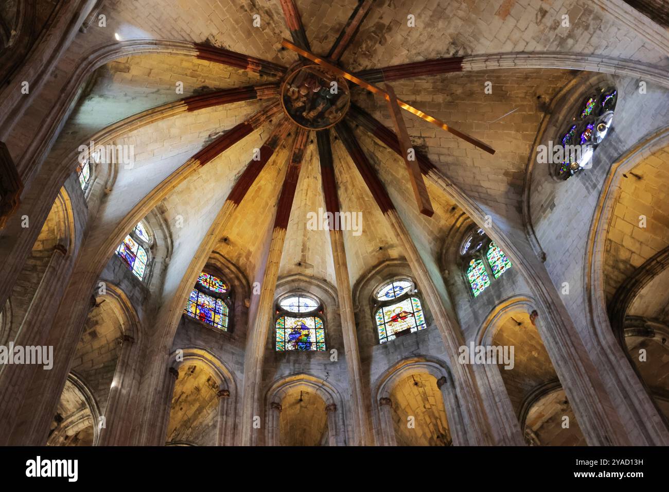 Interior views of the gem of Catalan gothic architecture, the Basilica ...