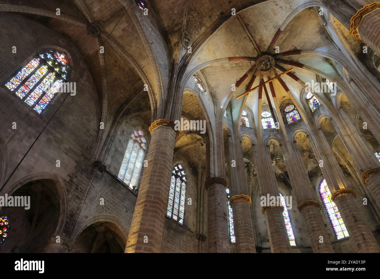 Interior views of the gem of Catalan gothic architecture, the Basilica ...