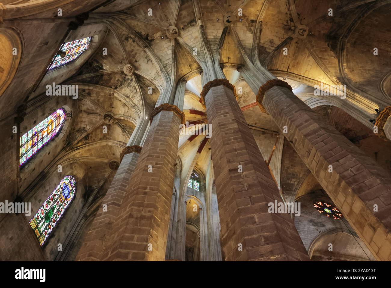 Interior views of the gem of Catalan gothic architecture, the Basilica ...