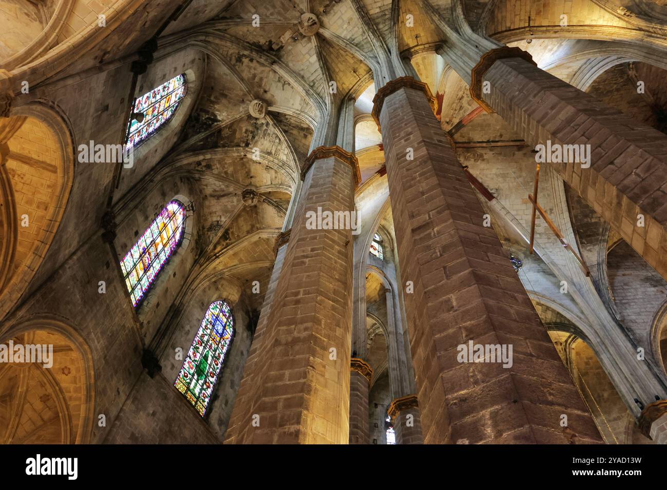 Interior views of the gem of Catalan gothic architecture, the Basilica ...