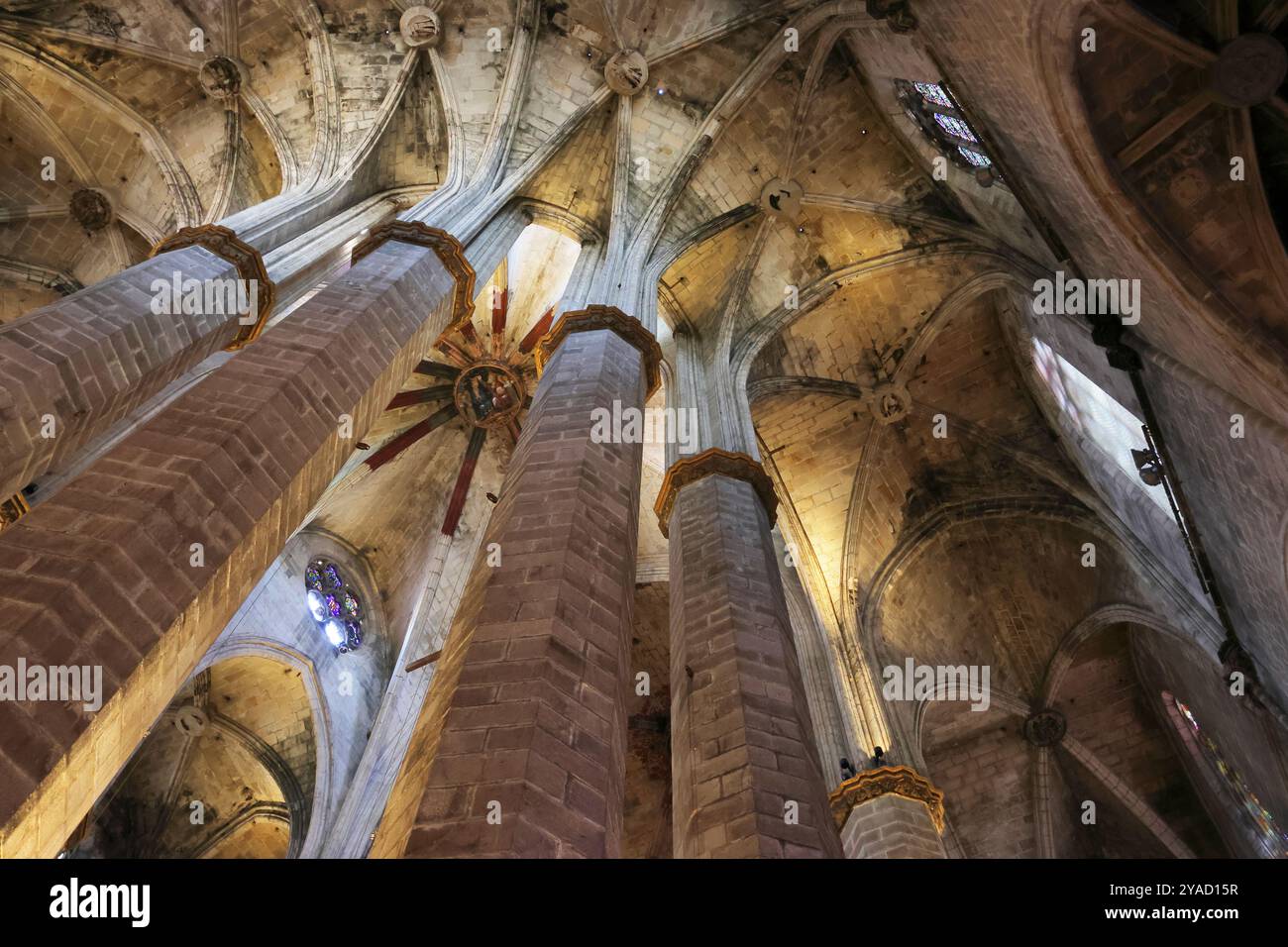 Interior views of the gem of Catalan gothic architecture, the Basilica ...