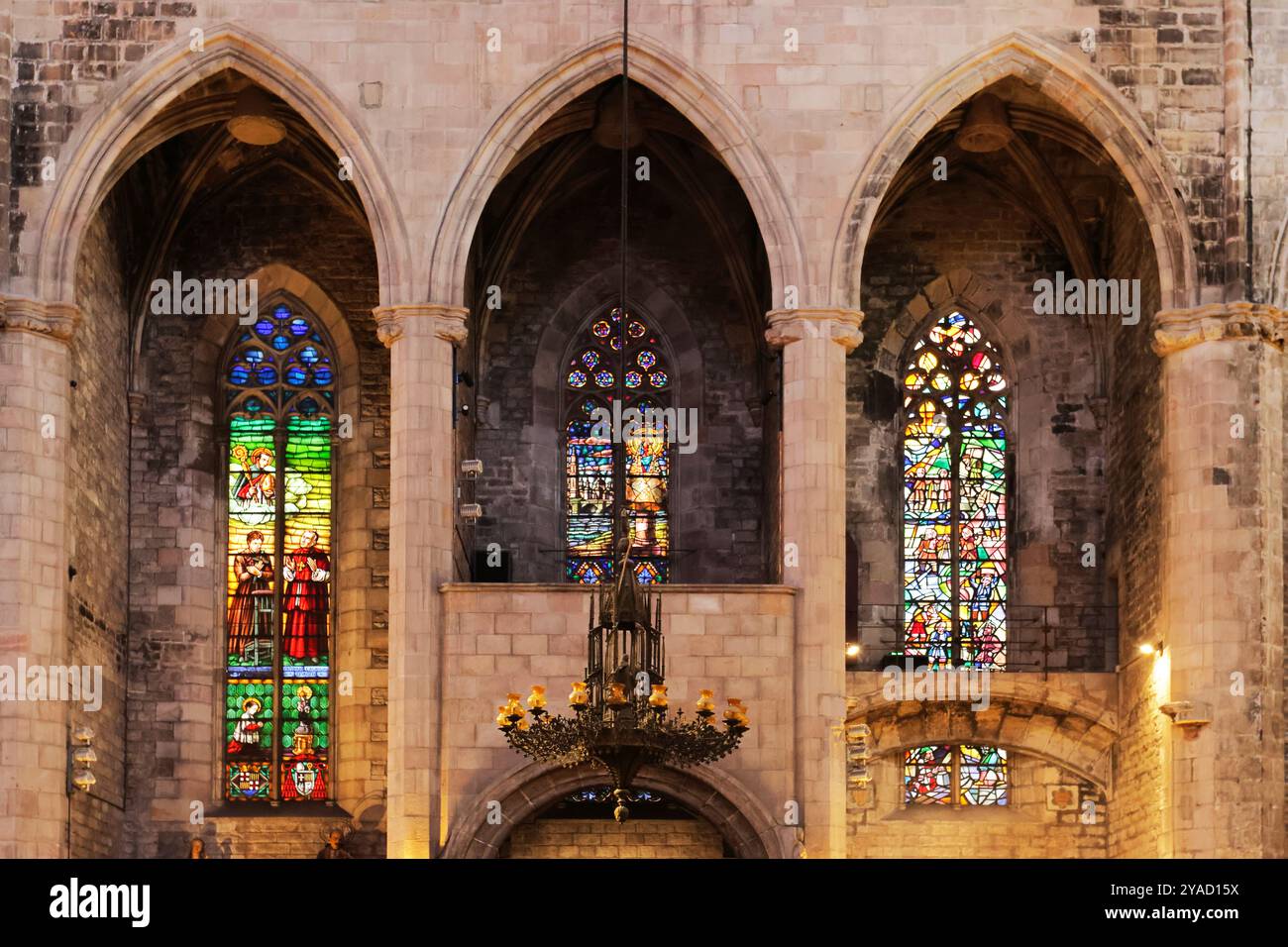 Interior views of the gem of Catalan gothic architecture, the Basilica ...