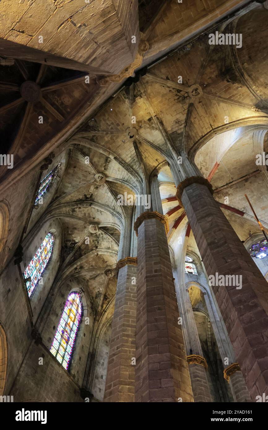 Interior views of the gem of Catalan gothic architecture, the Basilica ...