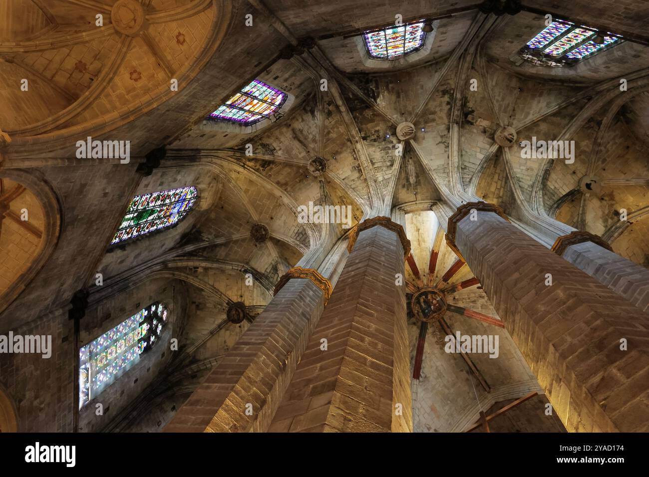 Interior views of the gem of Catalan gothic architecture, the Basilica ...
