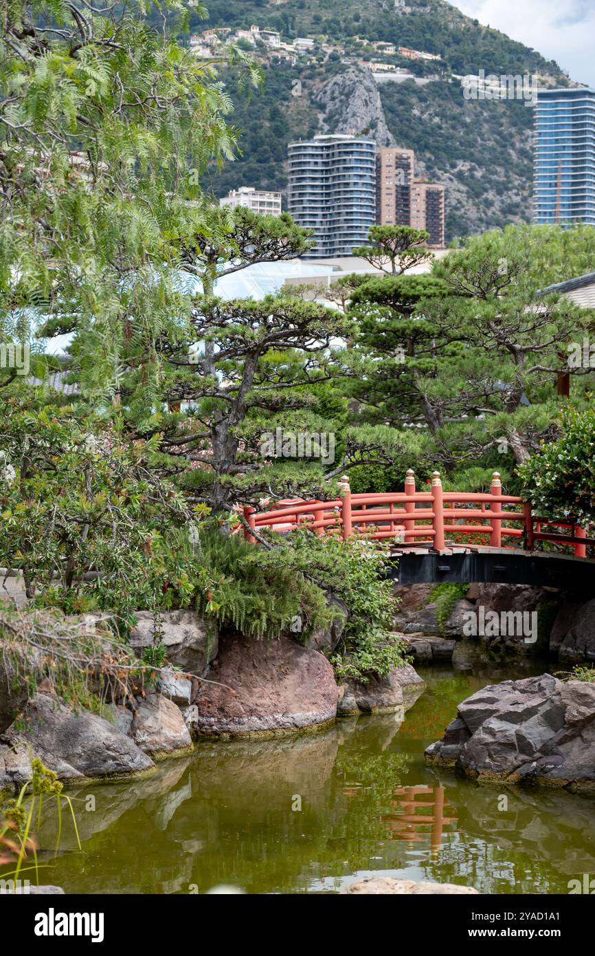 Landscape urban design, public city park in Japan style with stones ...