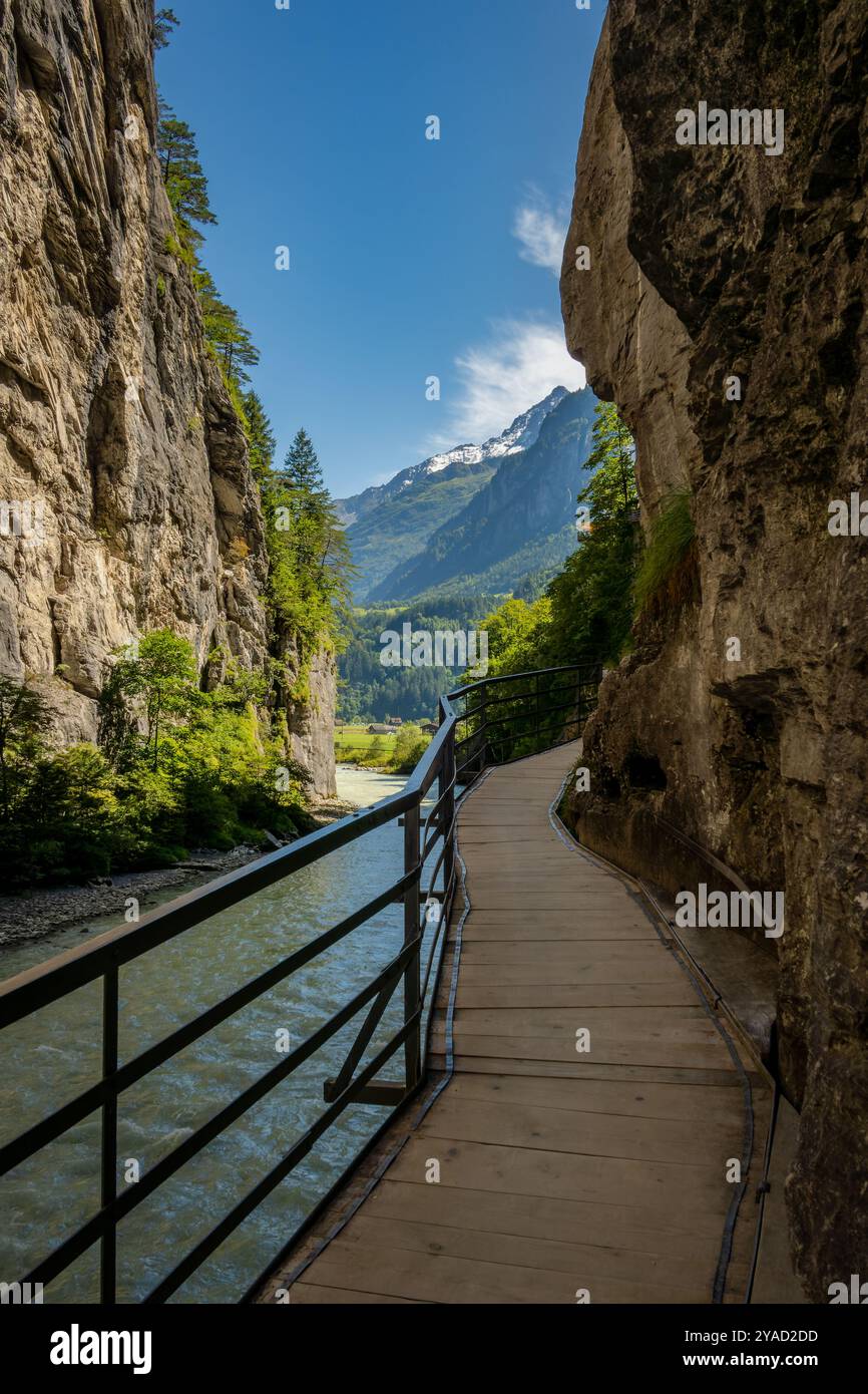 Stunning View Inside The Aare Gorge In Hasli Valley Near Meiringen Stunning View Inside The Aare Gorge In Hasli Valley Near Meiringen
