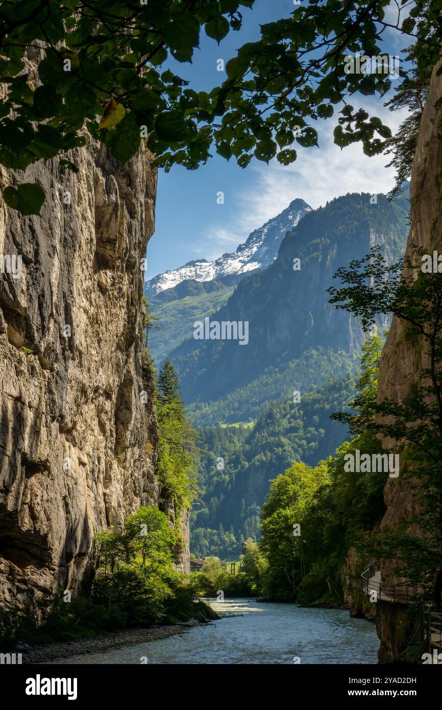 Stunning View Inside The Aare Gorge In Hasli Valley Near Meiringen
