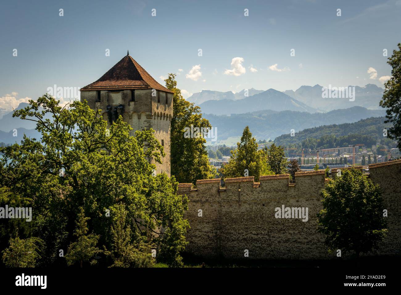 Luegisland Tower Luegislandturm at Luzern Musegg Wall Museggmauer ...