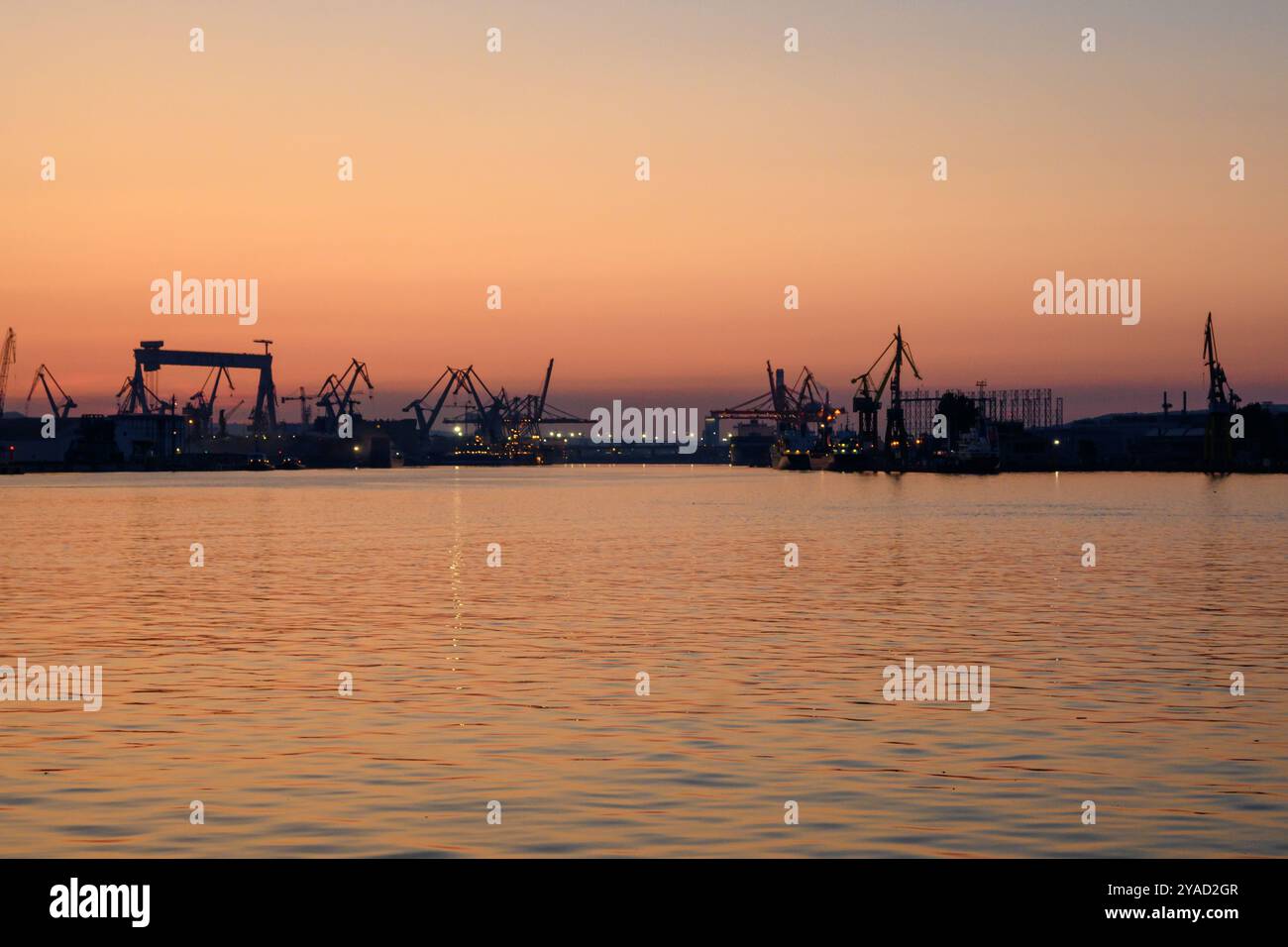 Port of Gdynia, one of the leading ports of the Baltic Sea on the Gulf ...