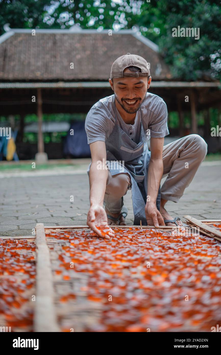 Drying fruits outdoors hi-res stock photography and images - Alamy