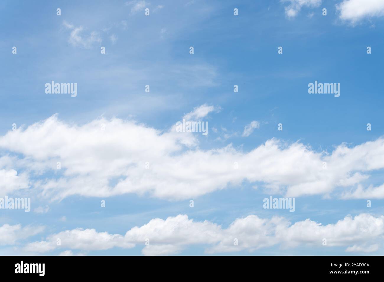 Clear blue color sky with white cloud background Stock Photo - Alamy