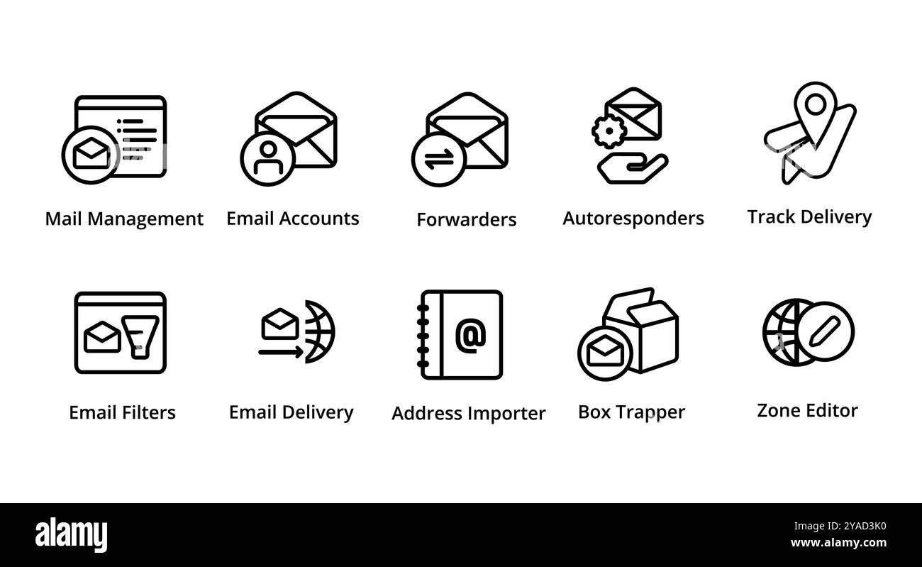 Email management account forwarder autoresponder mail filter box ...