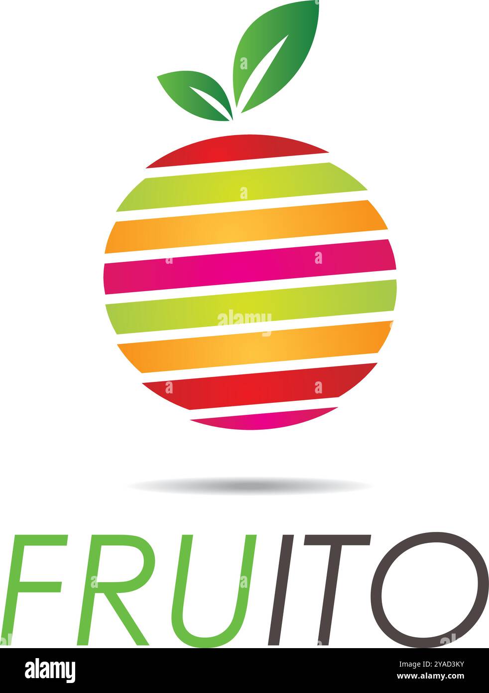 Fruito multi color fruit logo Stock Vector Image & Art - Alamy