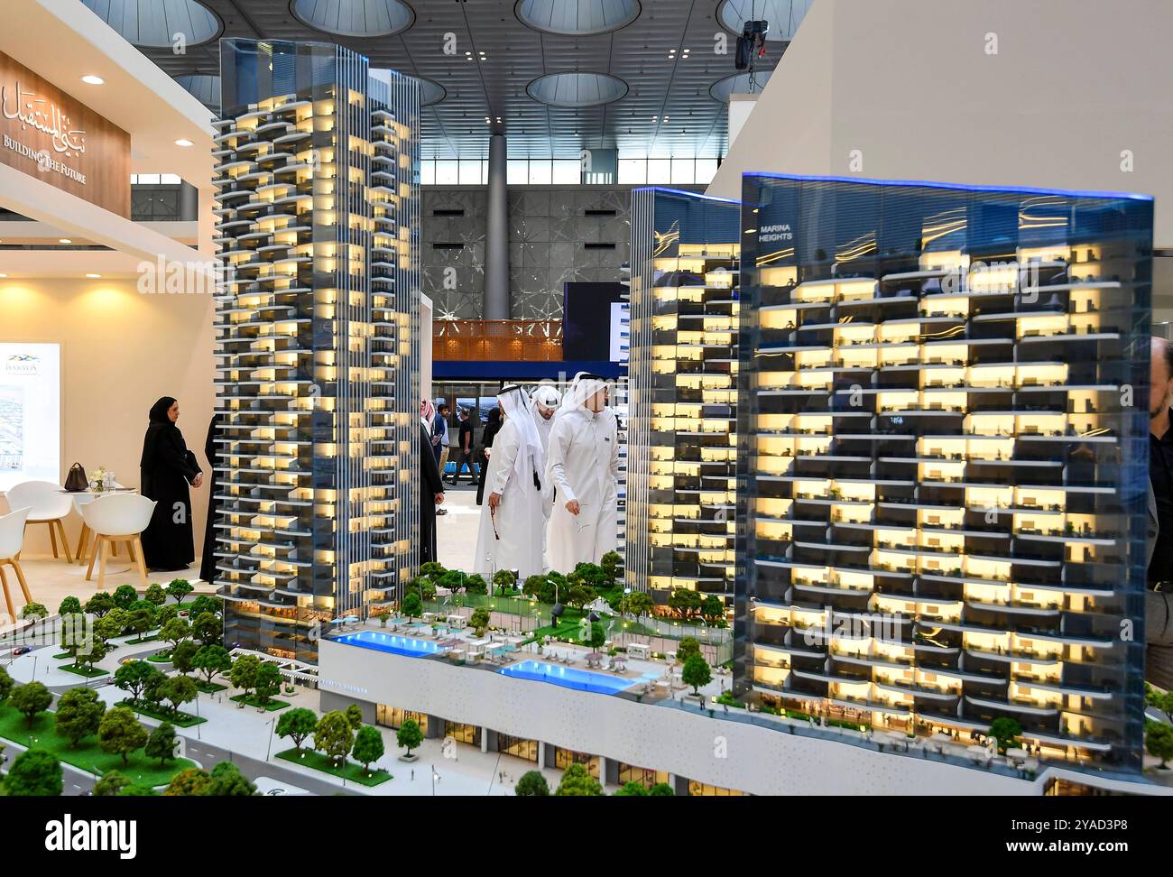 CITYSCAPE QATAR 2024Õ THE REAL ESTATE EXHIBITION IN DOHA Visitors view ...