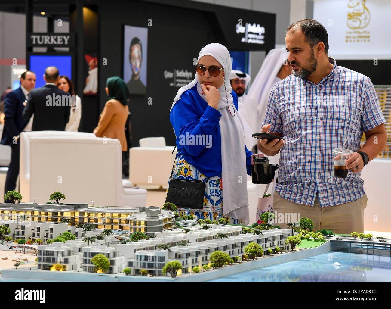CITYSCAPE QATAR 2024Õ THE REAL ESTATE EXHIBITION IN DOHA Visitors view ...