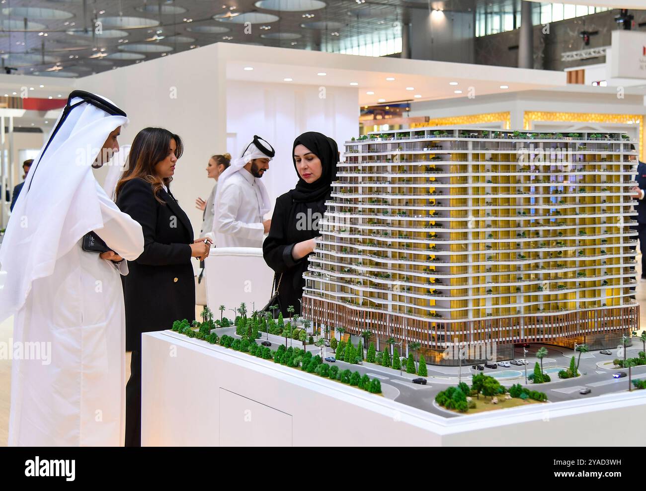 CITYSCAPE QATAR 2024Õ THE REAL ESTATE EXHIBITION IN DOHA Visitors view ...