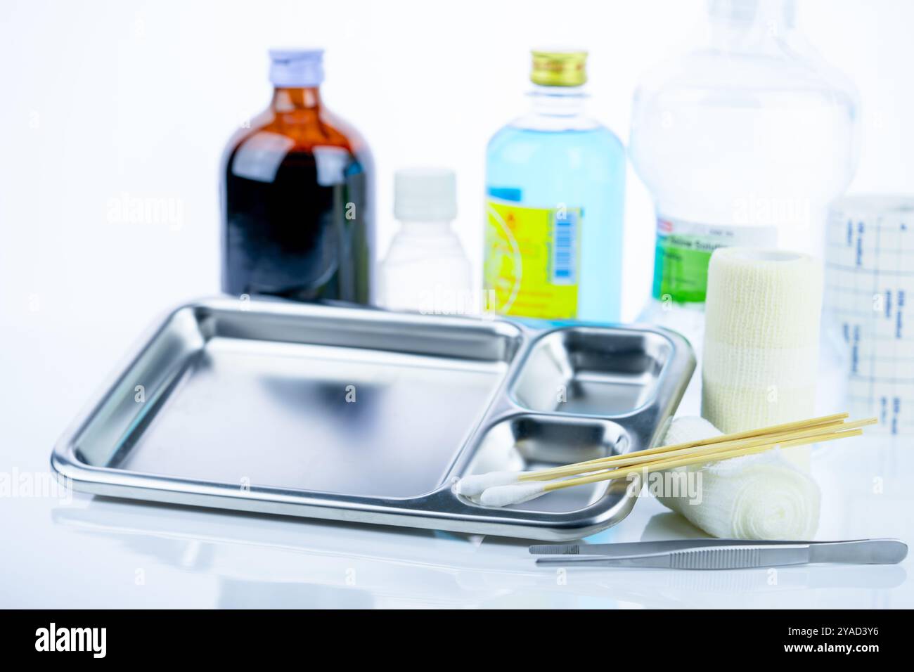 Medical equipment for treating infections. Wound care dressing set ...