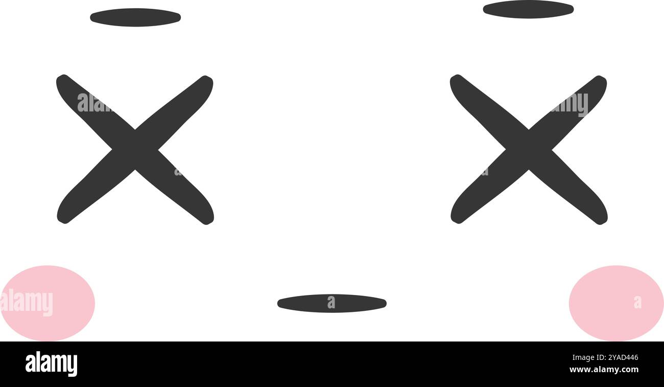 This design features a cartoon characters face highlighted by large ...