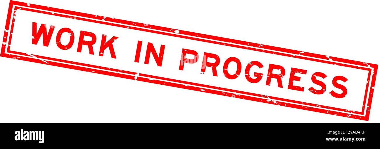 In progress stamp Stock Vector Images - Alamy