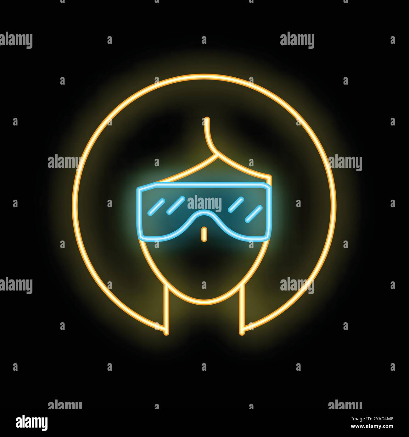 Neon metaverse futuristic concept trendy Stock Vector Images - Alamy