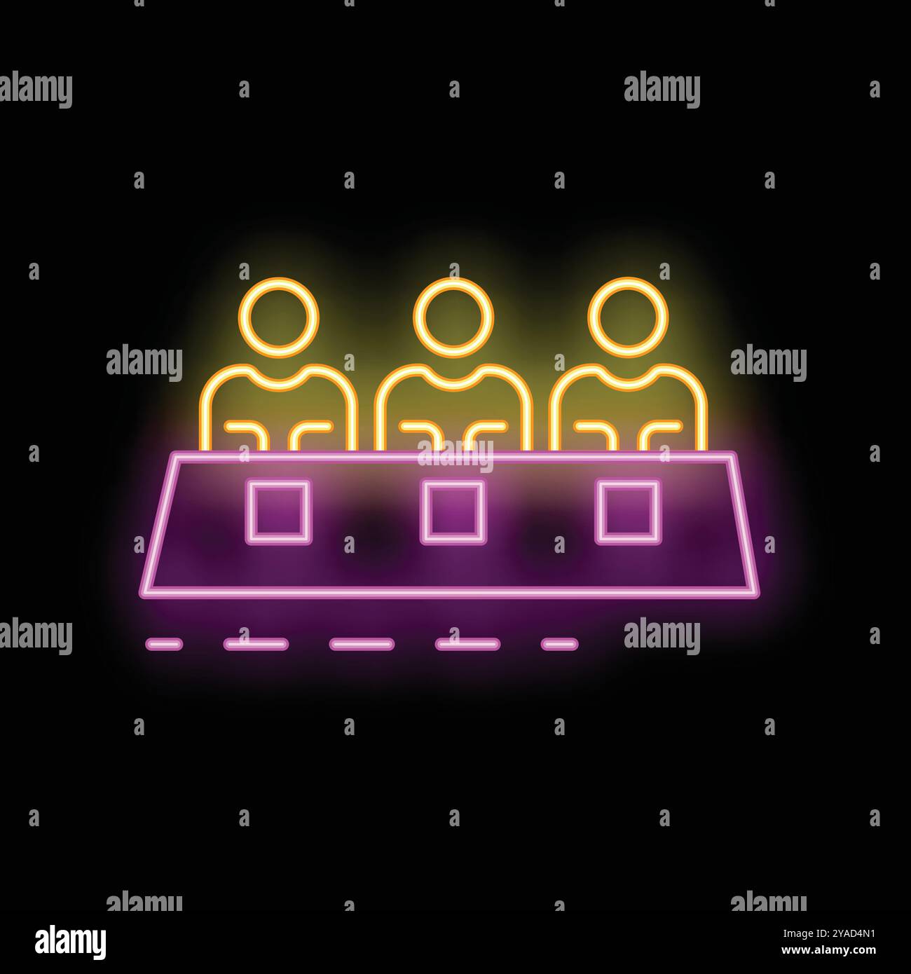 Three competition judges Stock Vector Images - Alamy