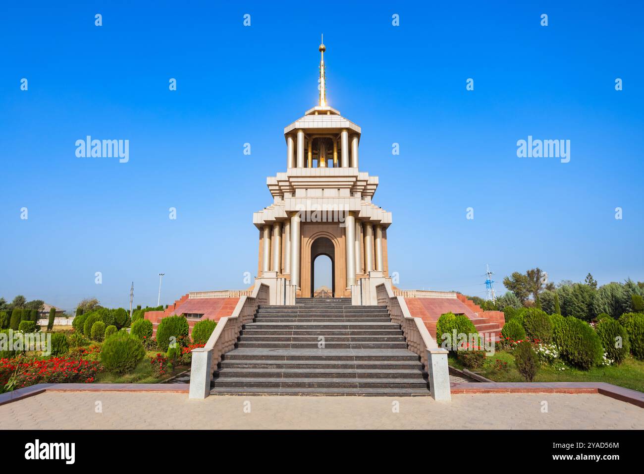 The 2700th anniversary monument of Kulob. Kulob is a city in Khatlon ...