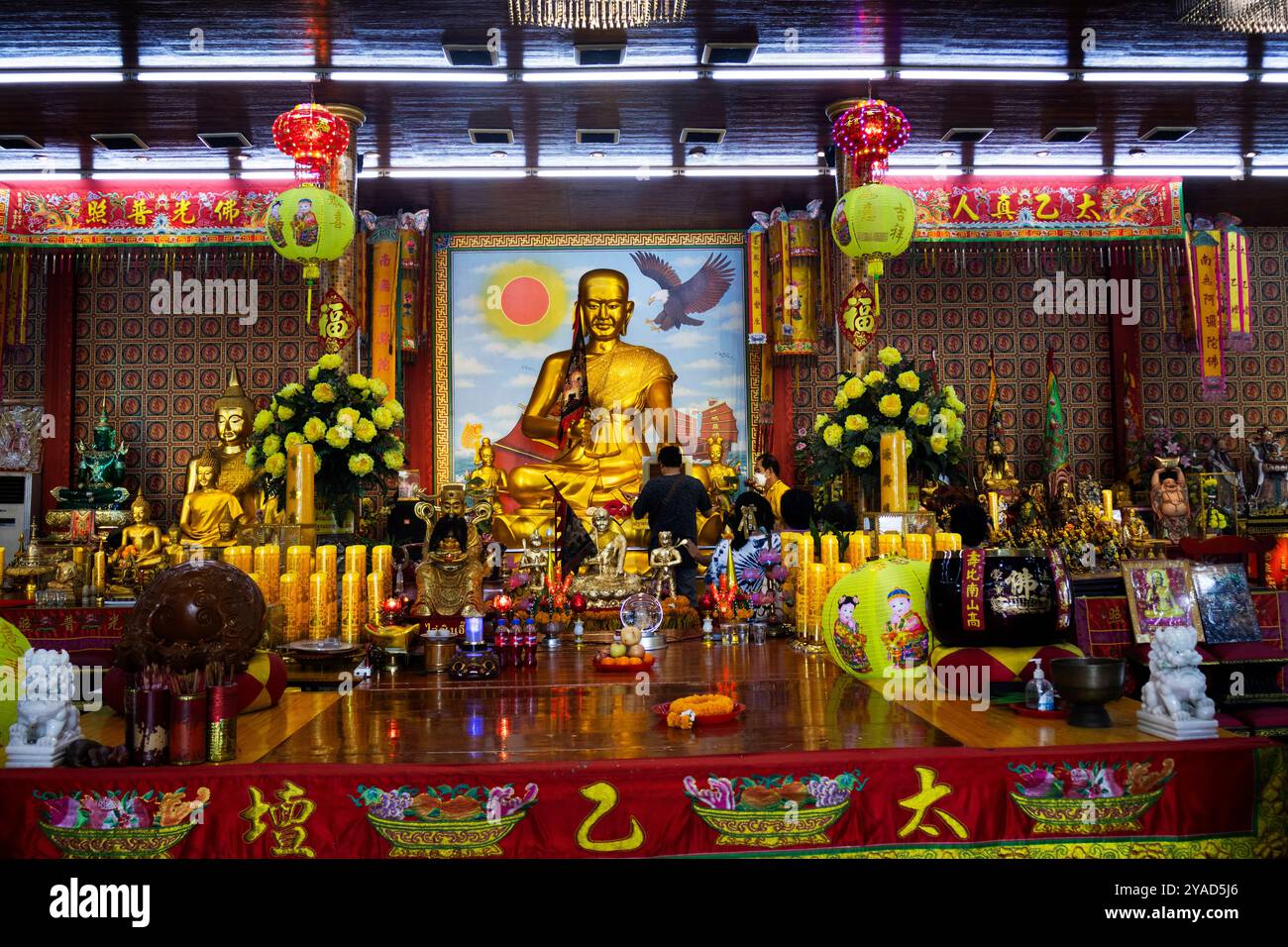 Ancient Chao Por Samret Shrine and Antique chinese almshouse temple for ...