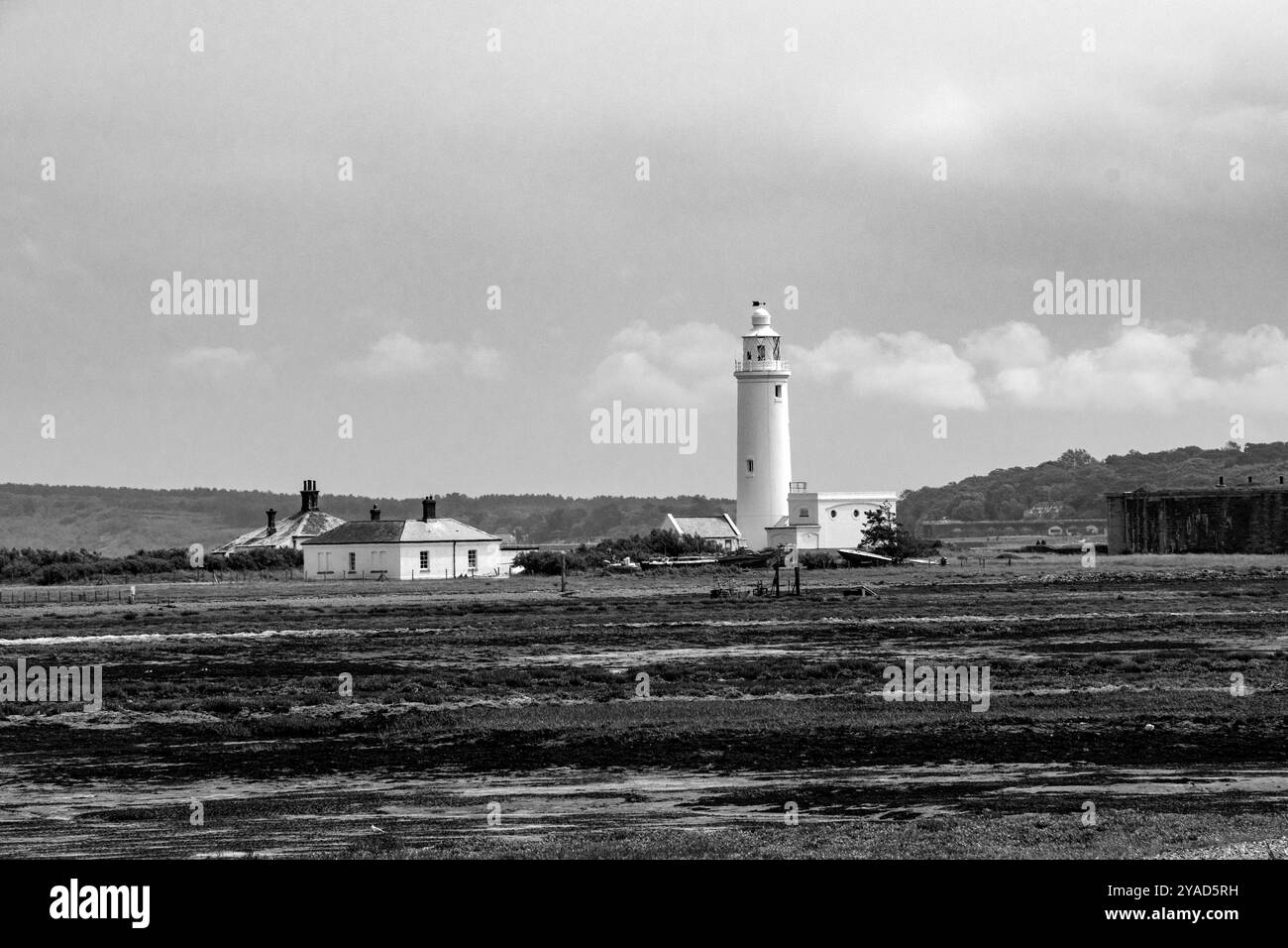 Hurst Point Lighthouse in summer sunshine Stock Photo - Alamy