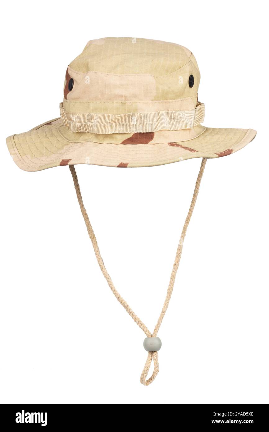 desert camo US ARMY boonie hat isolated on white background Stock Photo ...