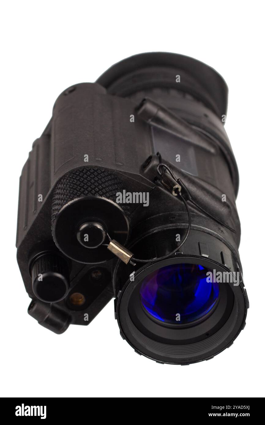 US ARMY night vision monocular isolated on white background Stock Photo ...