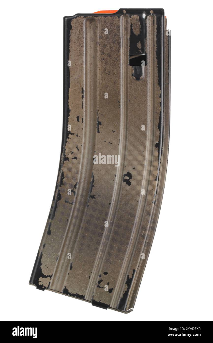 Standard issue 30-round M16 magazine isolated on white background Stock ...